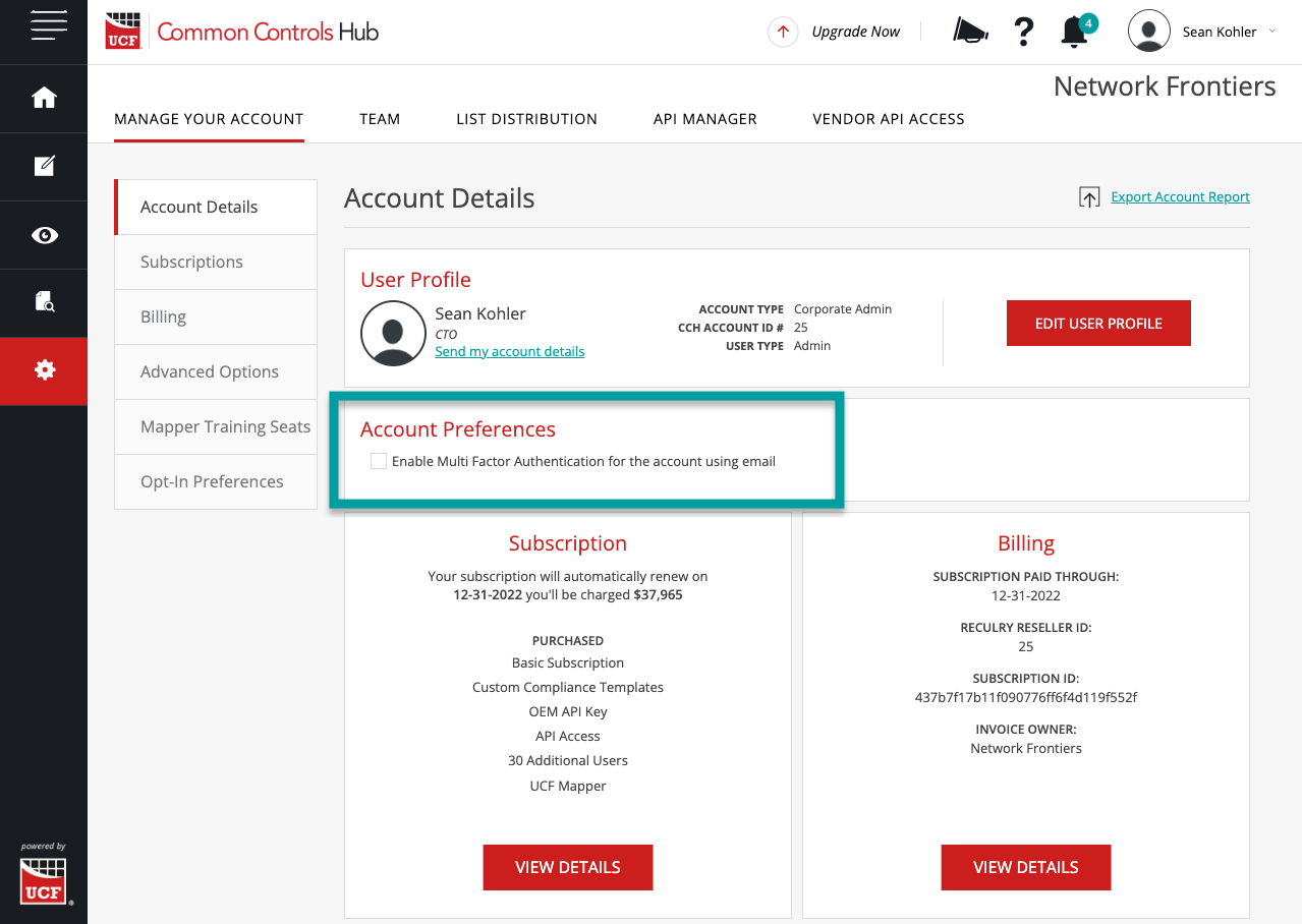 How to enable Multifactor Authentication (MFA) Settings