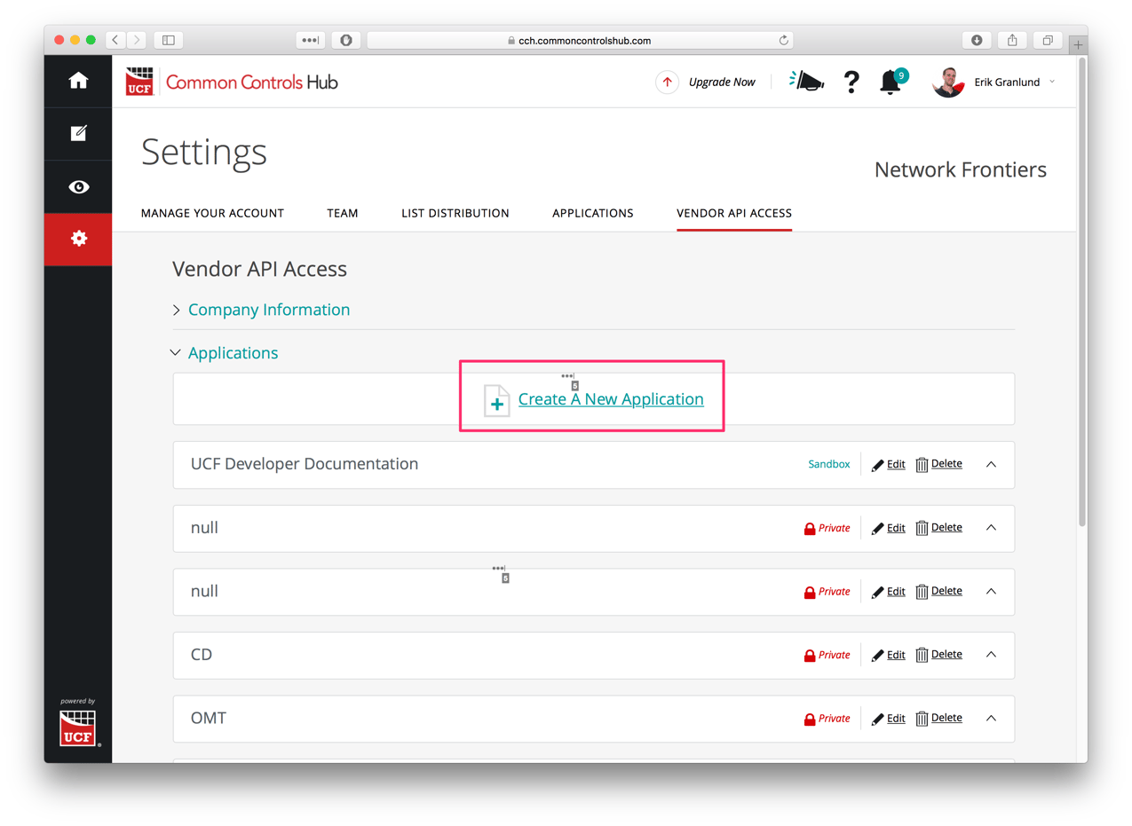 How do I create an Application?